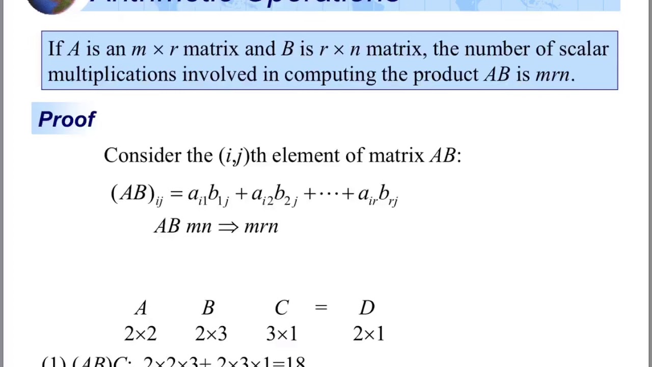 Linear Algebra, Ch2,arithmetic Operations, Example 2&3 - Youtube