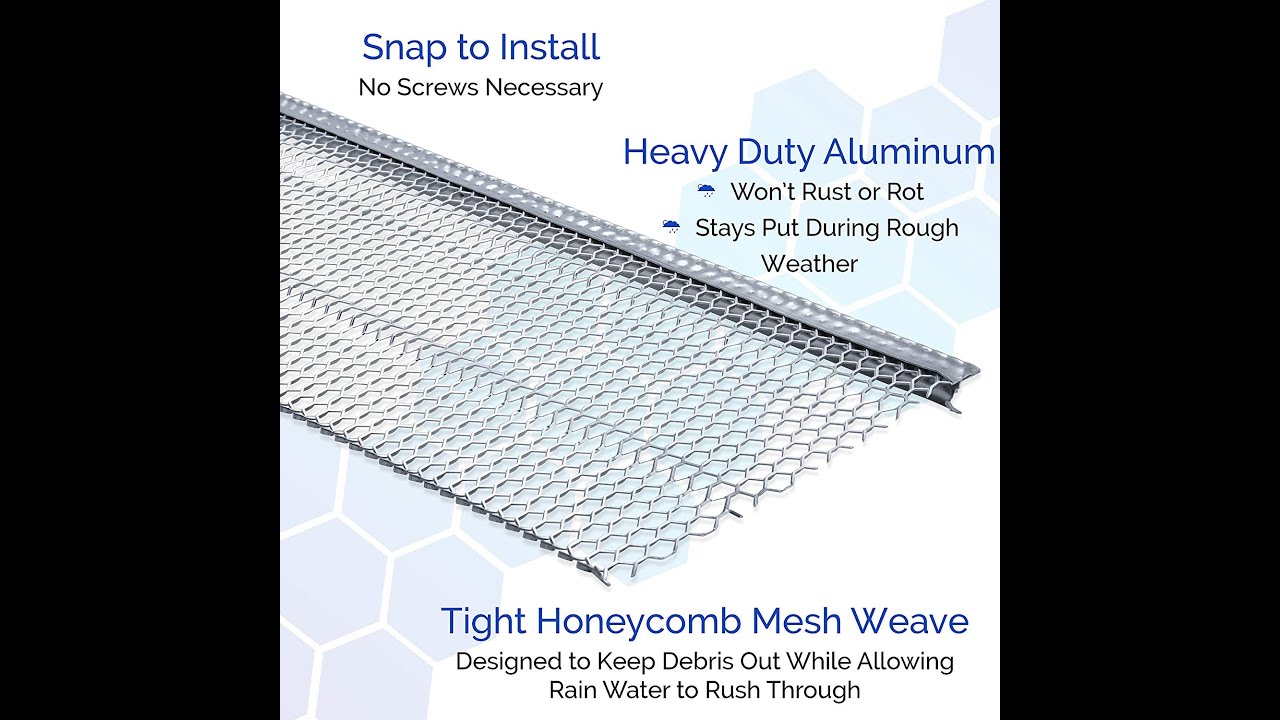 Drop in Gutter Guard from Royal Gutter and Drain - YouTube