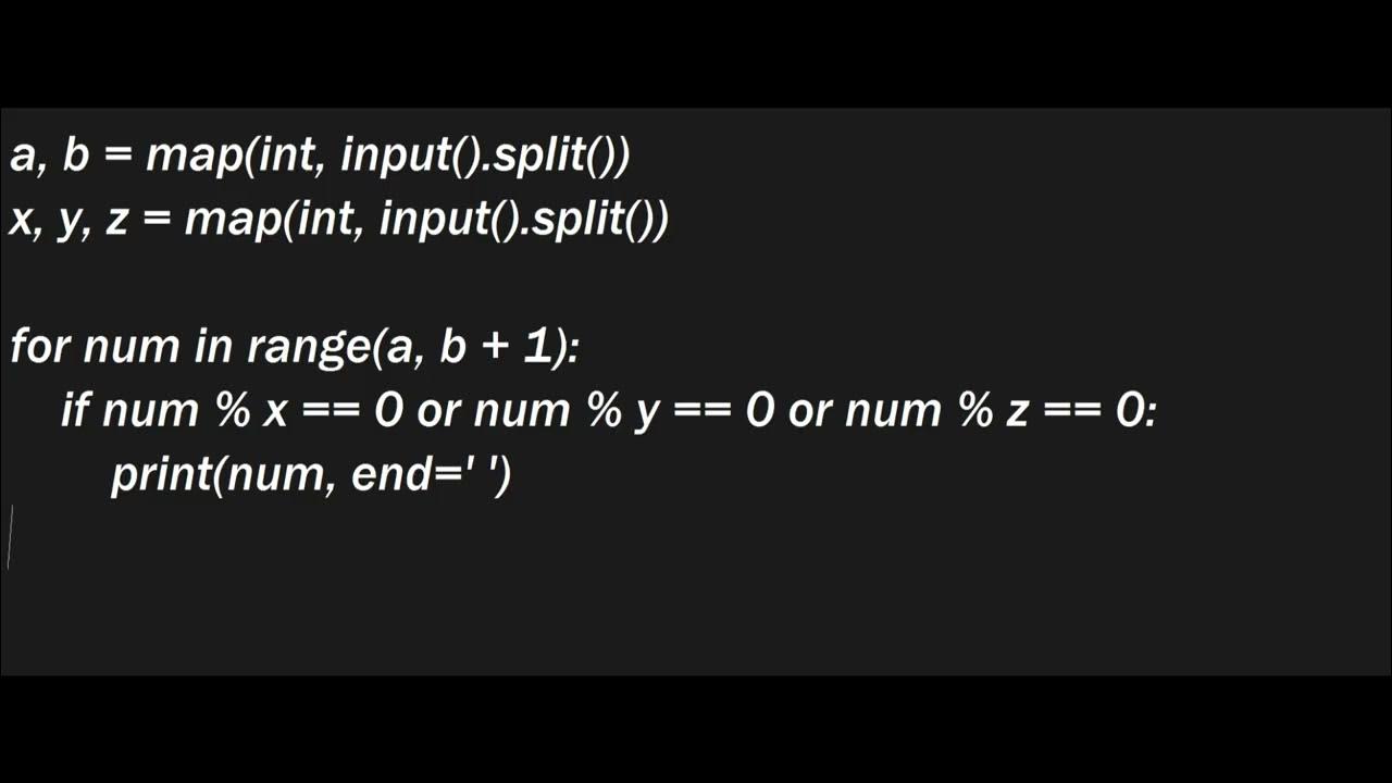 SkillRack- Daily Challenge - Multiples in Range (Program Id: 9149) 31-07-23 - YouTube