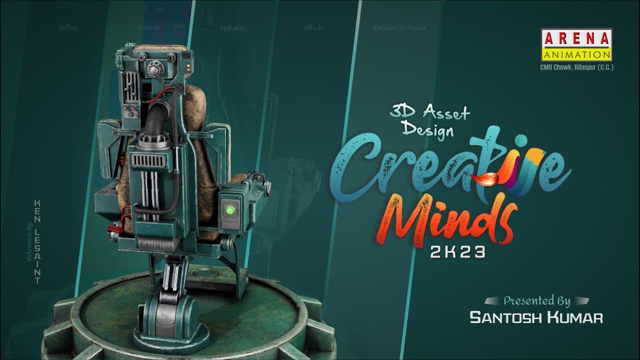 Creative Minds_2023_3D Assets Modeling_Outer Worlds Chair - YouTube