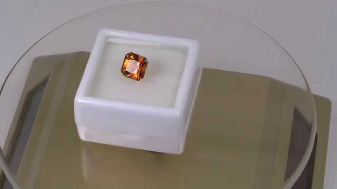 Orange Tourmaline 6.5mm Square - Gem Hunters - YouTube