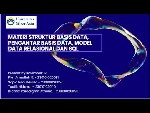 UTS Kelompok 5 Sistem Basis Data - YouTube