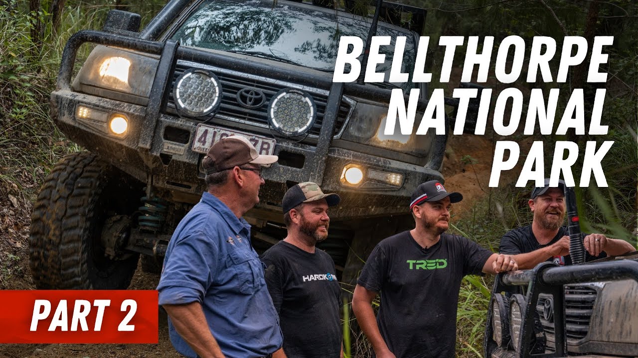 105 Series SENDS IT | 4WDing in Bellthorpe National Park | Engine held ...