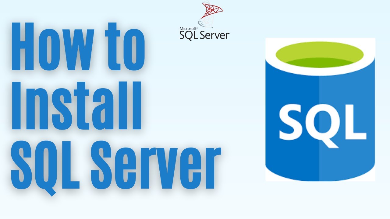 How to Install SQL Server - YouTube
