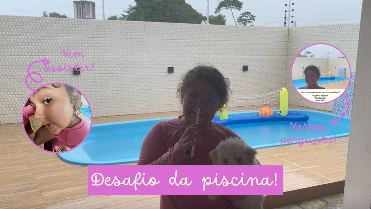 DESAFIO DA PISCINA! - YouTube