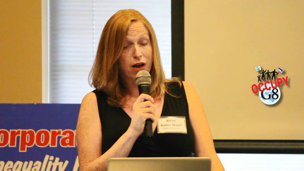 Occupy the G8 - Alexis Baden-Mayer - YouTube