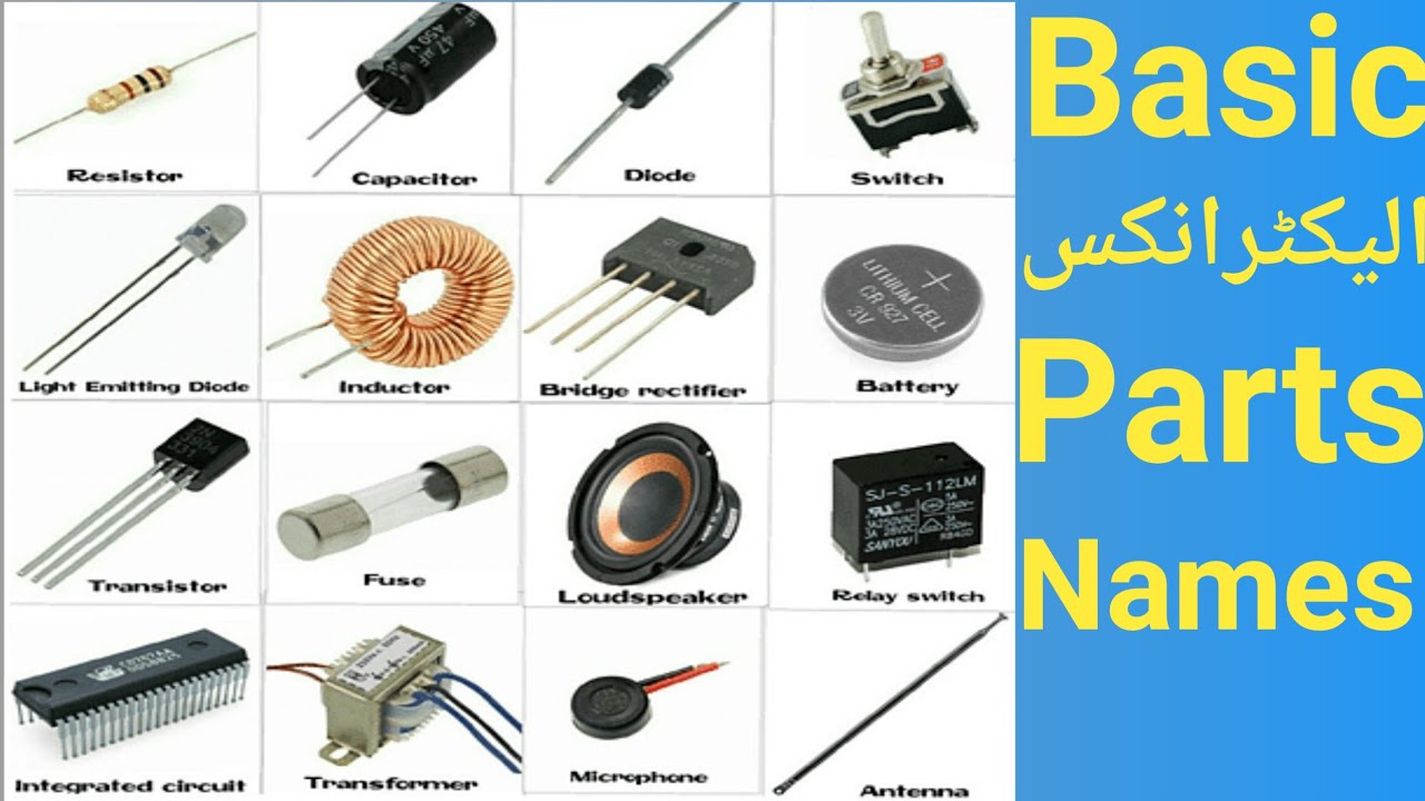 All components name in urdu| electrical components name | components ...
