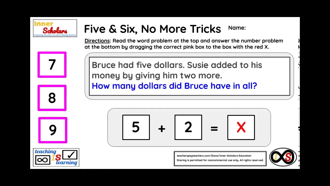 1st Grade Common Core - Five & Six Addition and Subtraction - YouTube