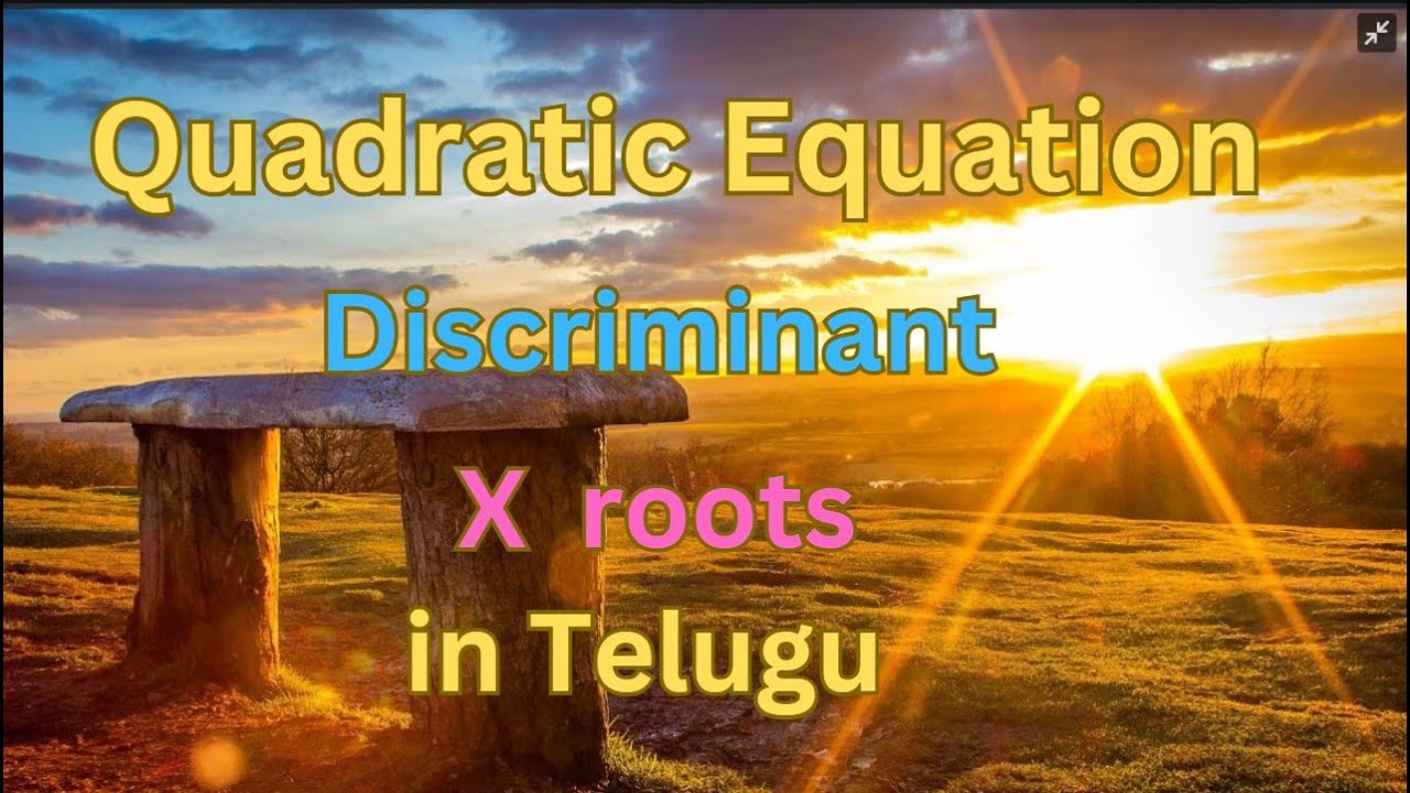 Quadratic Equation | Discriminant | X Roots | SSC | CBSC | Flowgorithm ...