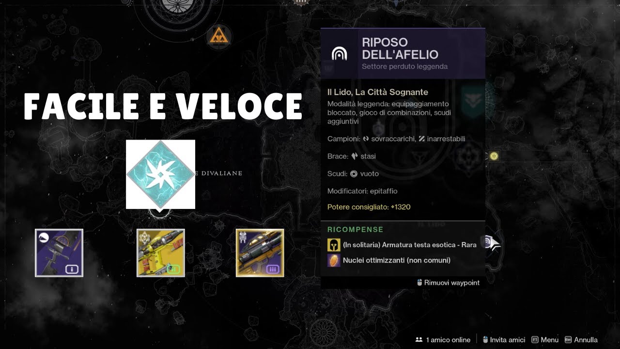 DESTINY 2 - SETTORE PERDUTO LEGGENDARIO RIPOSO DELL'AFELIO - SEASON 15 ...
