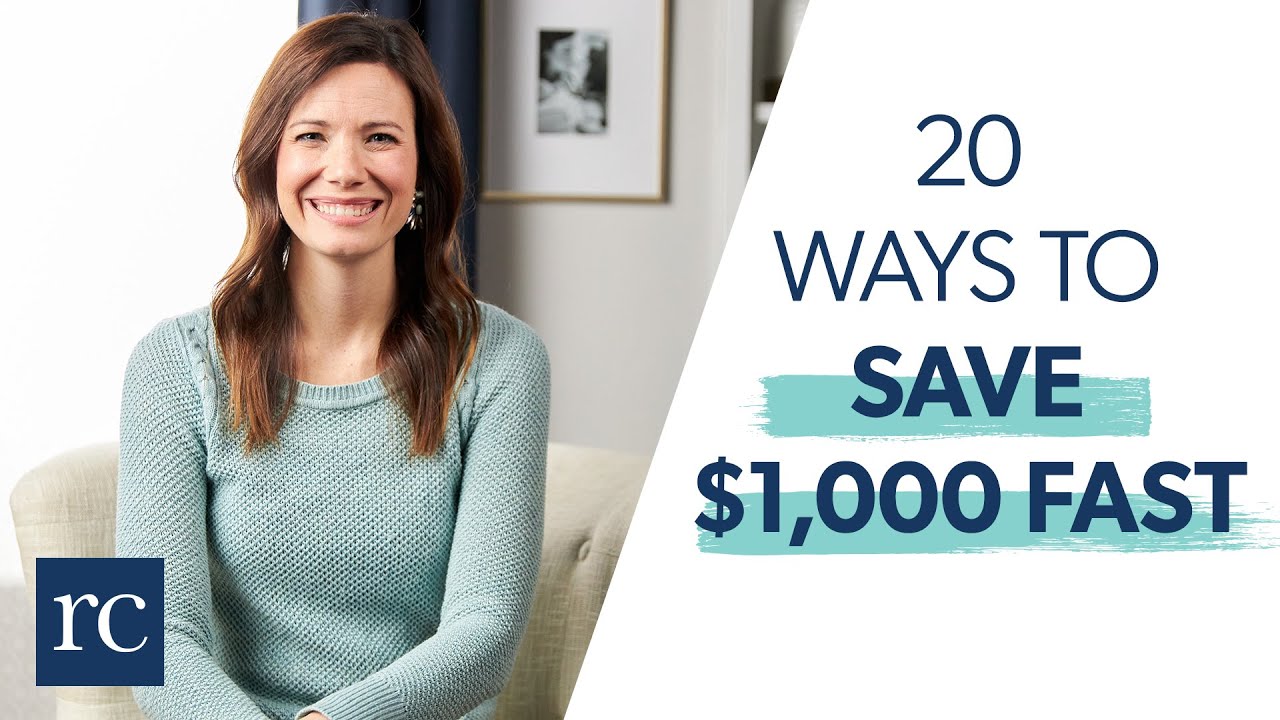 20 Ways To Save $1,000 Fast - YouTube
