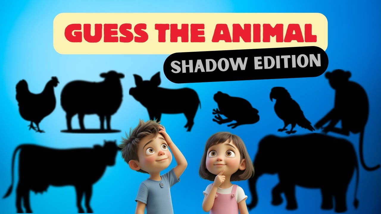 Guess the Animal - Shadow Edition 🐾 | Fun Animal Quiz Game for Kids! # ...