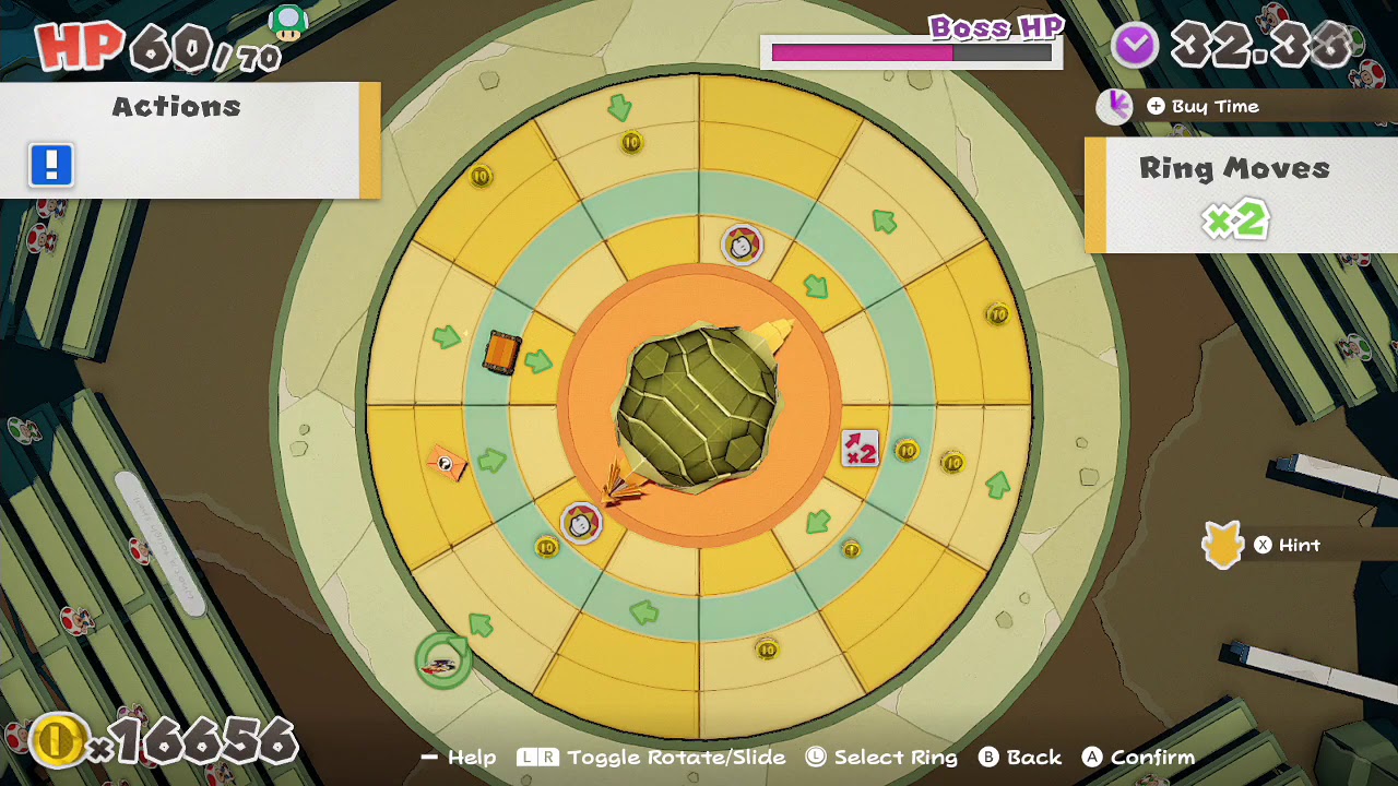 Paper Mario Origami King - How To Beat Turtle Boss (Quick Tips) - YouTube