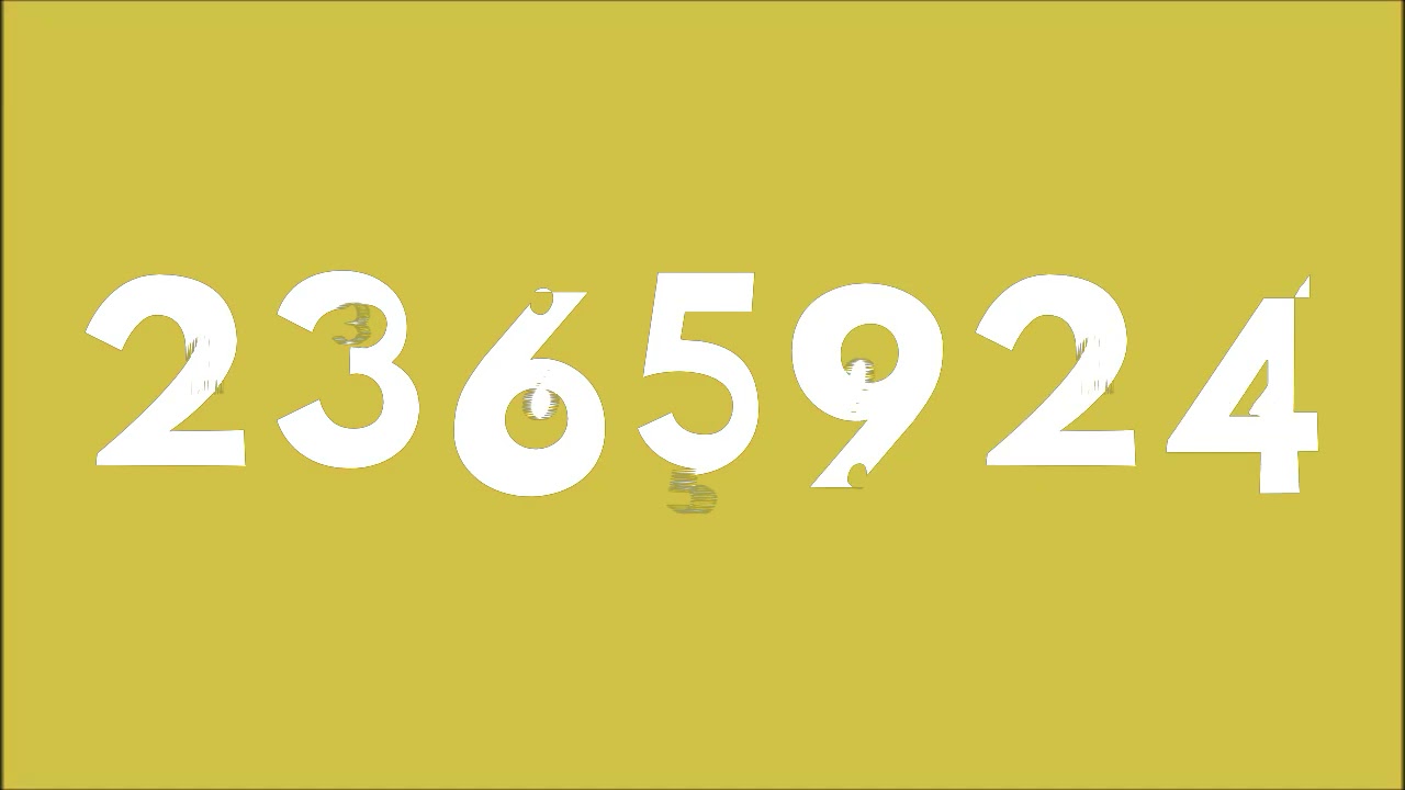 Numbers1 to 10000000 Part 5 Famous Fonts - YouTube