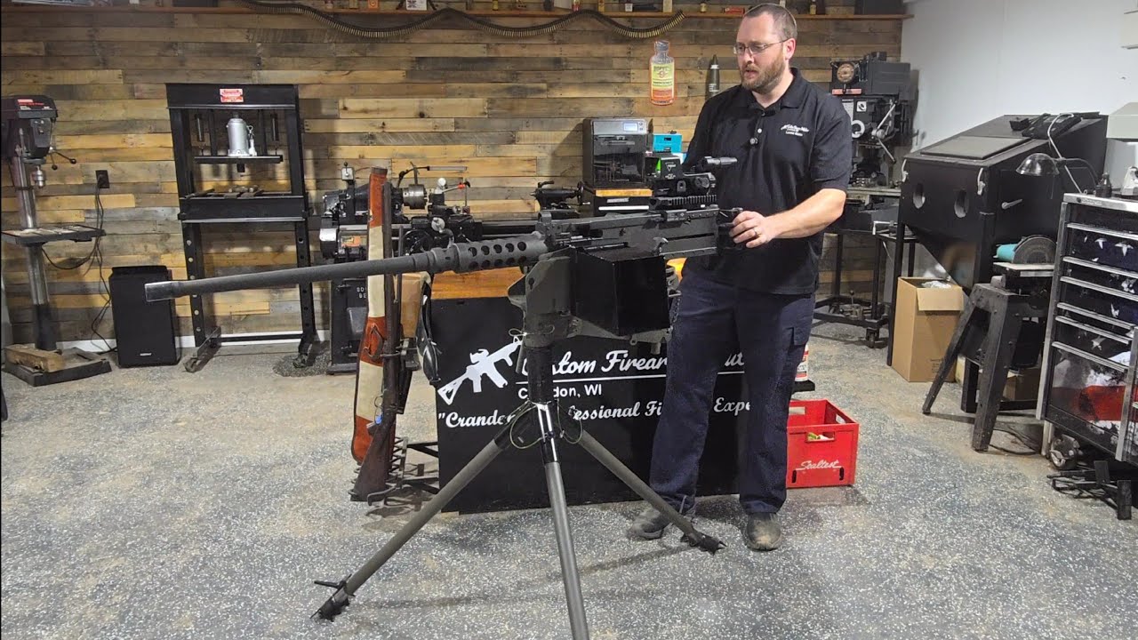 Building custom tripod for the M2 accepts all military turret pintle ...