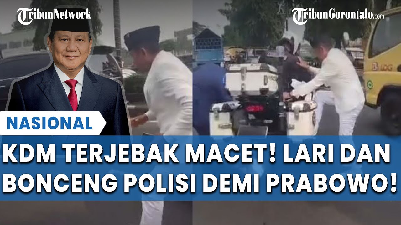 Detik-Detik Dedi Mulyadi Terjebak Macet, Lari-Lari hingga Nebeng Motor ...