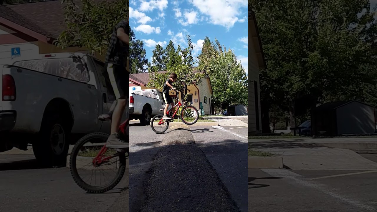 Jumping a speed bump - YouTube