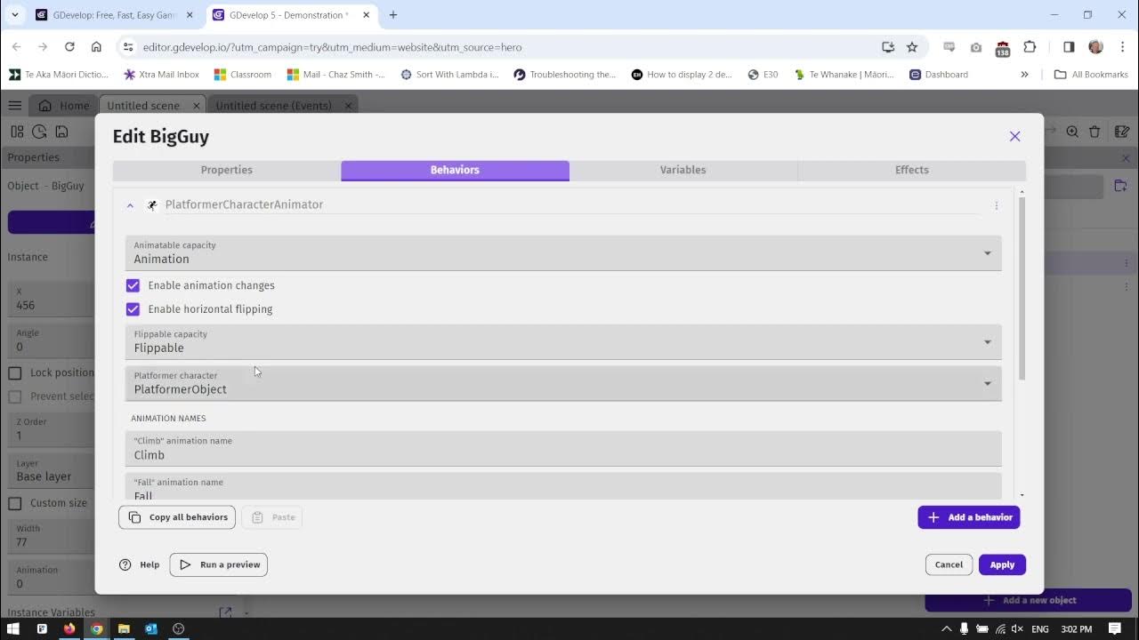 GDevelop video 4 - animation and camera tracking player - YouTube