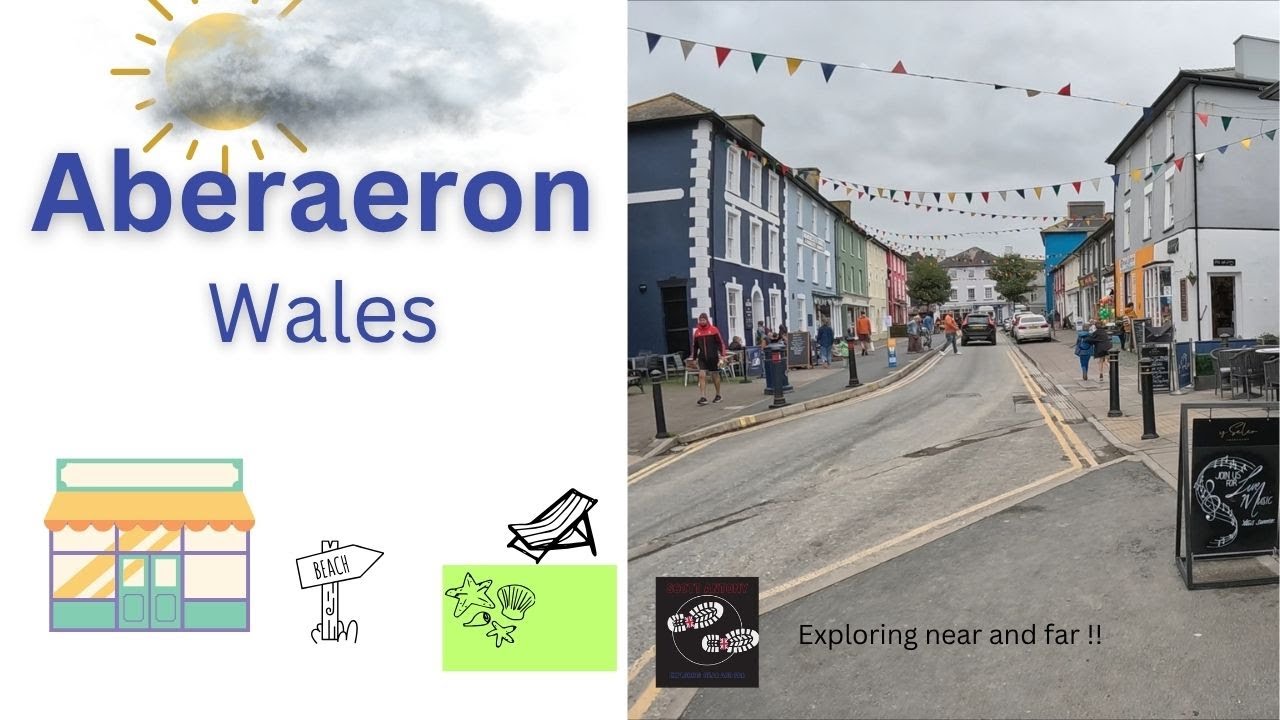 Aberarth a village in Wales, - YouTube