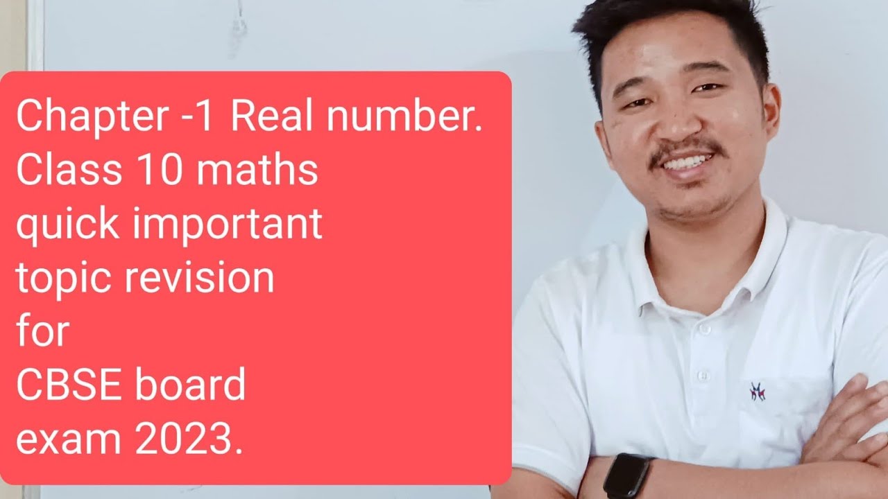 Chapter- 1 (Real Number.) class 10 maths . All important topic quick ...