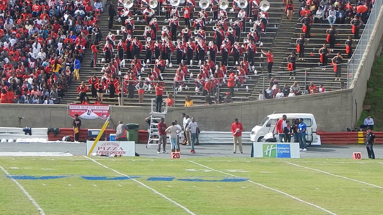 WSSU Marching Band Stand Selection Home Coming Game 2017 - YouTube