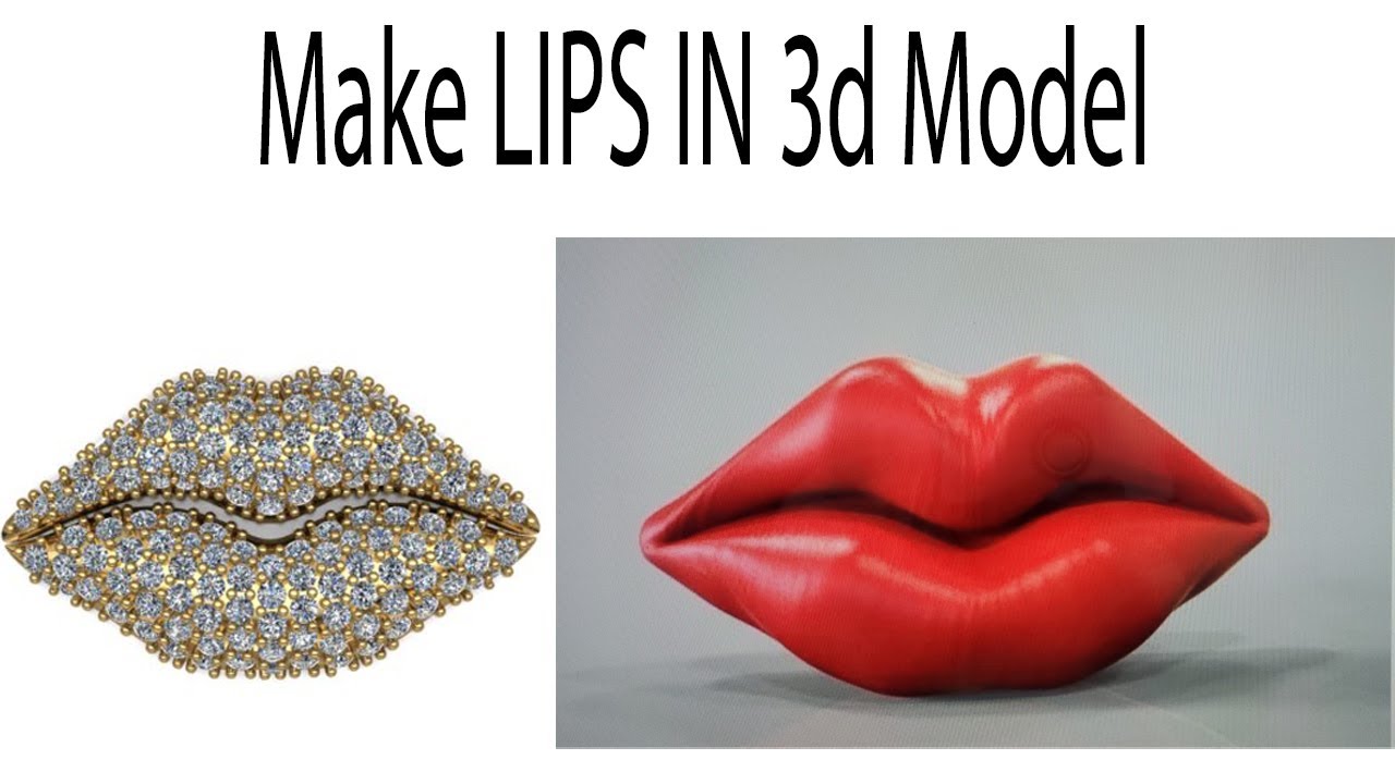 How to make a lip in 3d model in matrix rhino in just 20 minutes. - YouTube