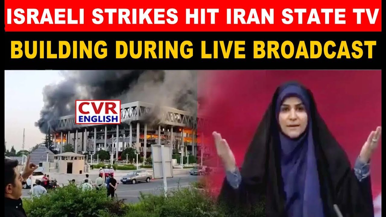 Debris Falls In Iranian State TV Studio During Live Broadcast As ...