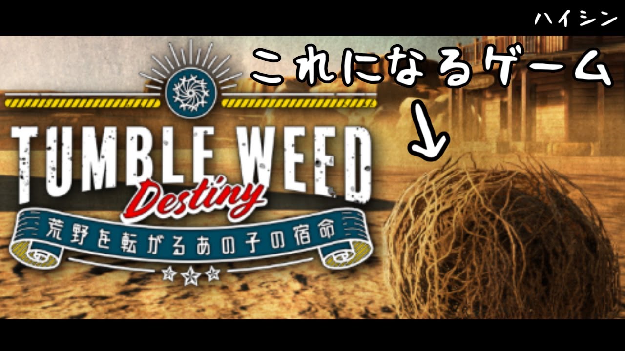 【#Tumbleweed Destiny】一時間だけとりあえず転がる草になってみる - YouTube