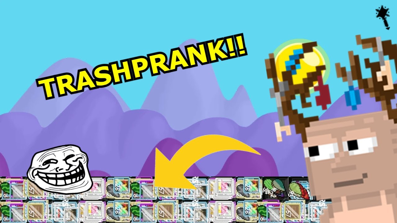 Growtopia | Hilarious Trash Prank on Players! - CreativePS - YouTube