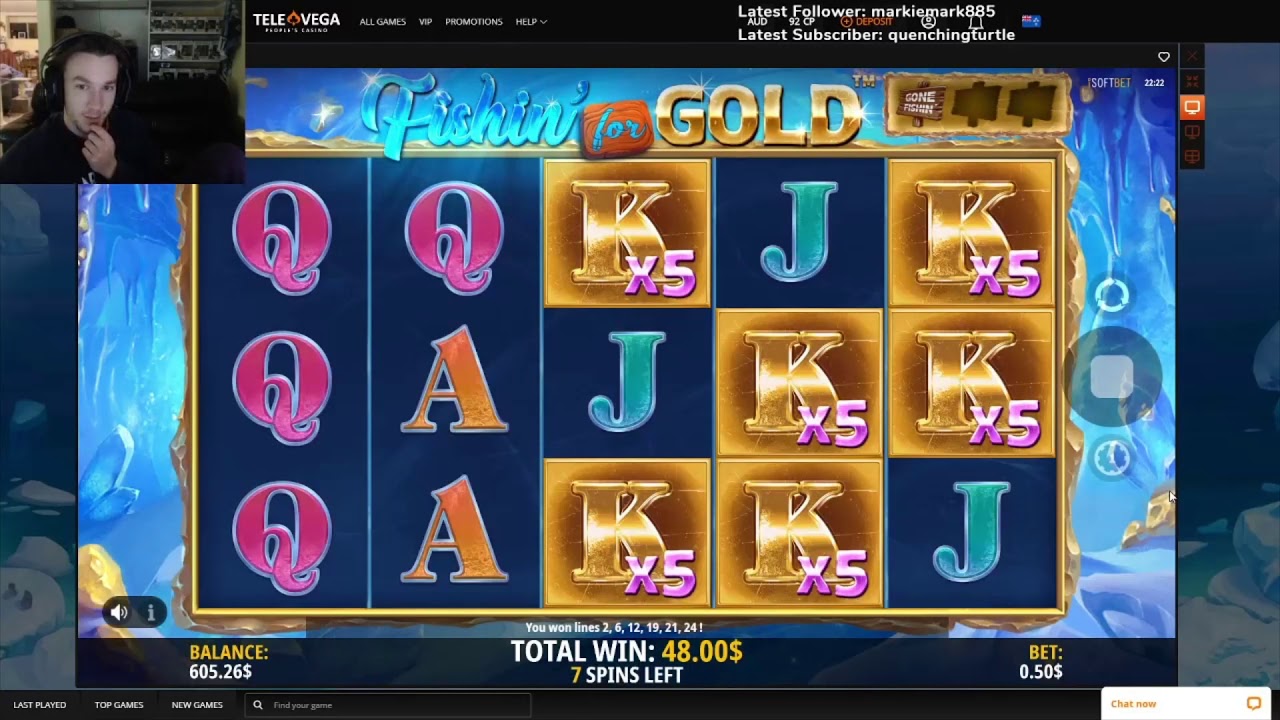 HUGE OVER 1000X WIN FISHING FOR GOLD SLOT MACHINE TELEVEGA - YouTube