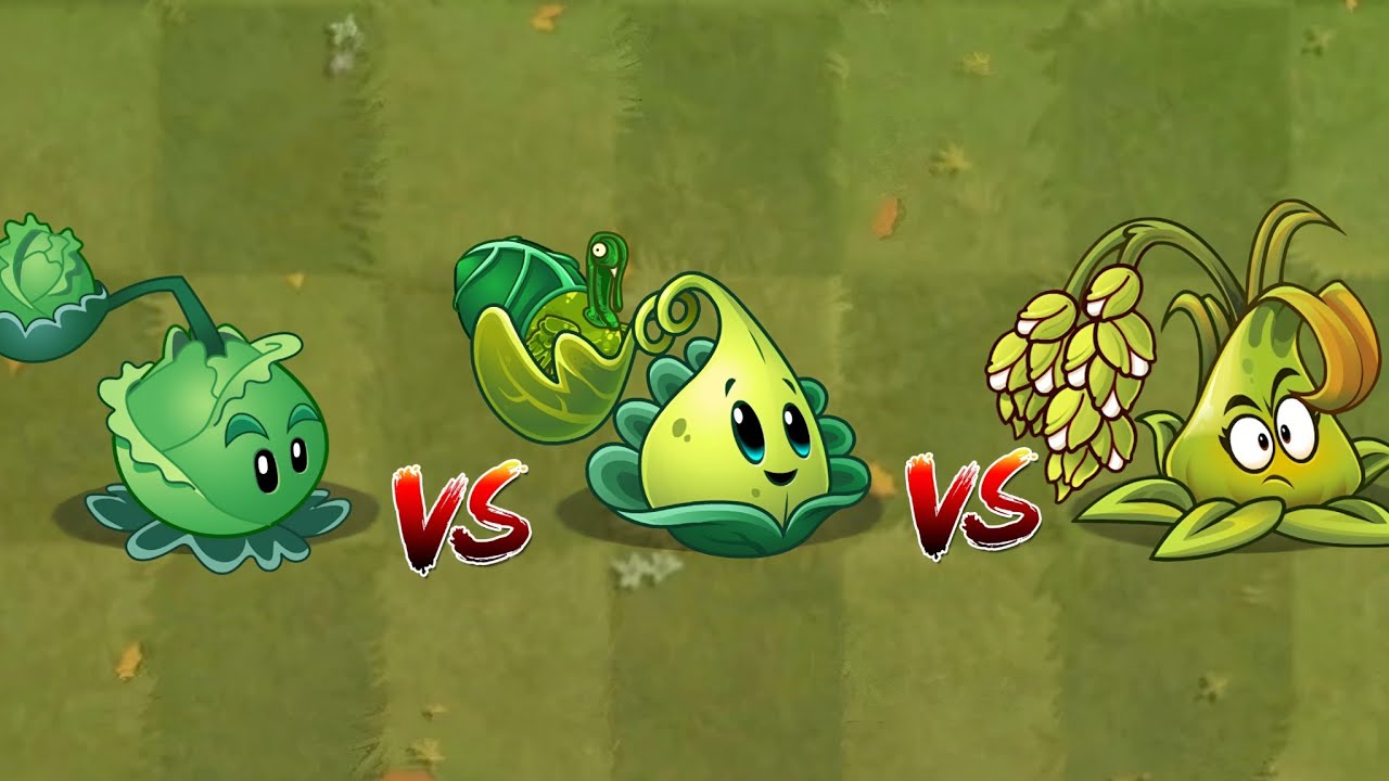 Pvz 2 Challenge - Cabbage-pult Vs Turkey-pult Vs Stickybomb Rice ...