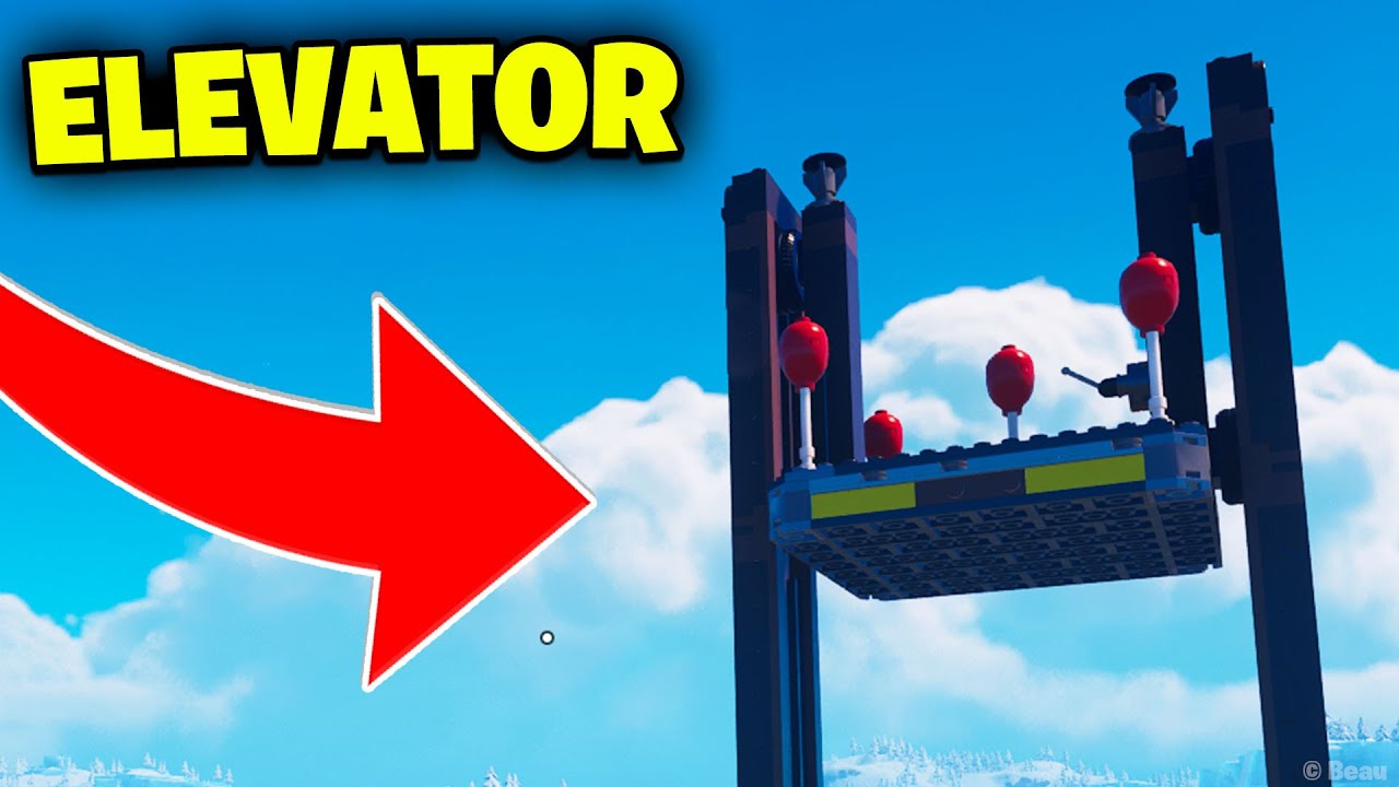 How to make a WORKING ELEVATOR in LEGO Fortnite (LEGO Fortnite LIFT) - YouTube