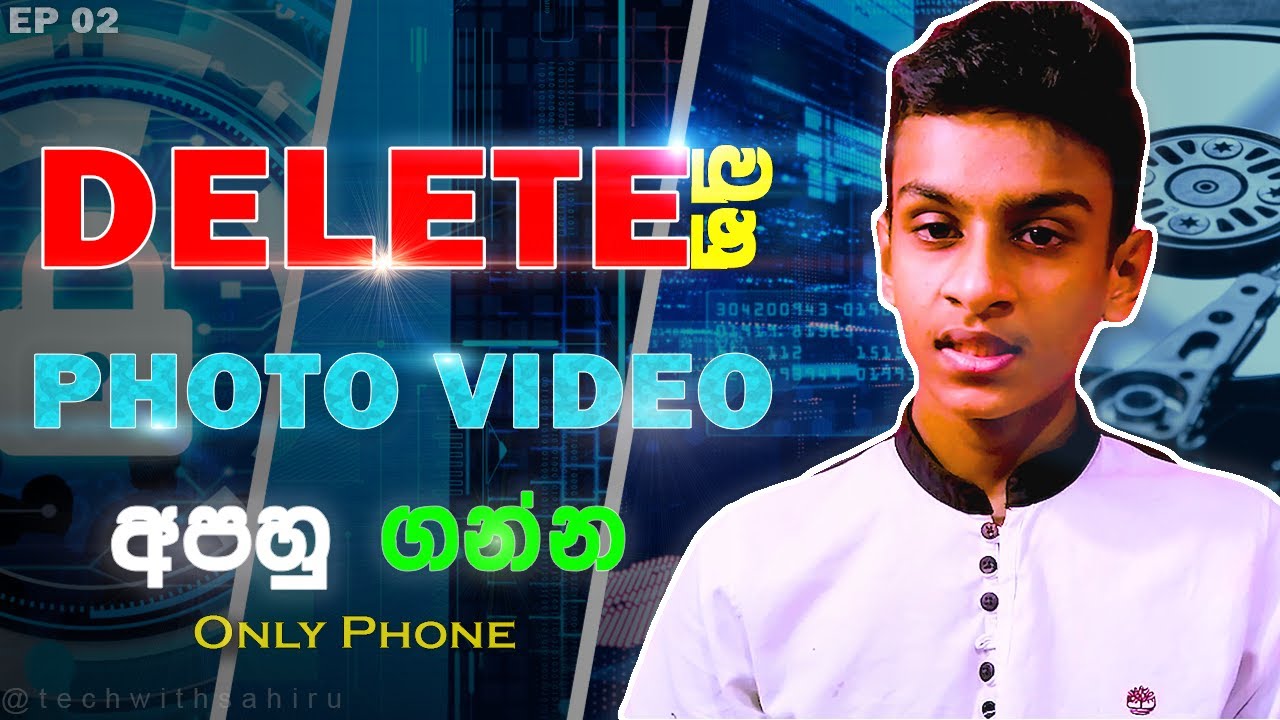 How to recover deleted photos and videos in android (Only Phone)| EP 02 | Sinhala - TECH With ...