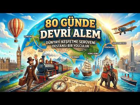 80 Günde Devri Alem – Jules Verne’in Unutulmaz Macerası | Hızlı ve Heyecanlı Yolculuk - Sesli Kitap