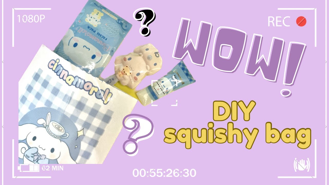 DIY blind bag cinnamoroll paper squishy +easy tutorial free printing - YouTube
