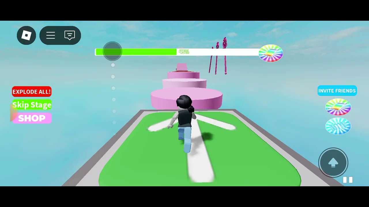 playing princess obby🏩💗#roblox video princess obby 👸🌈the simulator gown ...