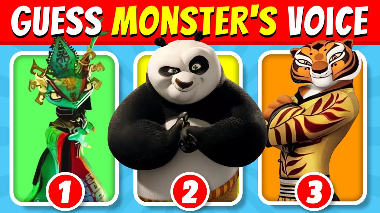 🐼🏯 Guess the Kung Fu Panda Characters by Voice | Quiz meme song - YouTube