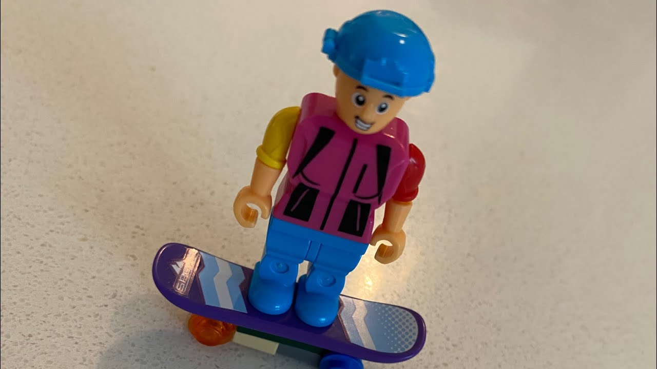 How to build Lego Man on a skateboard - YouTube