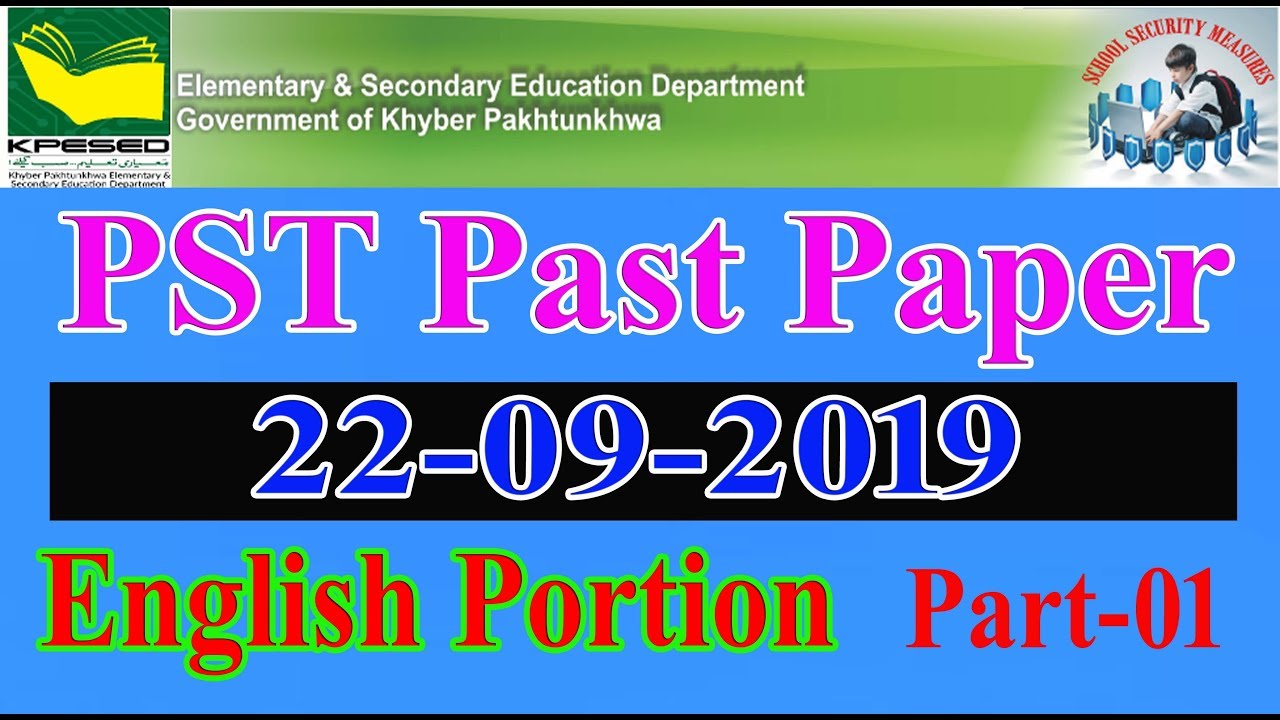PST past paper (22-09-2019) by NTS: PST Past paper completely solved ...
