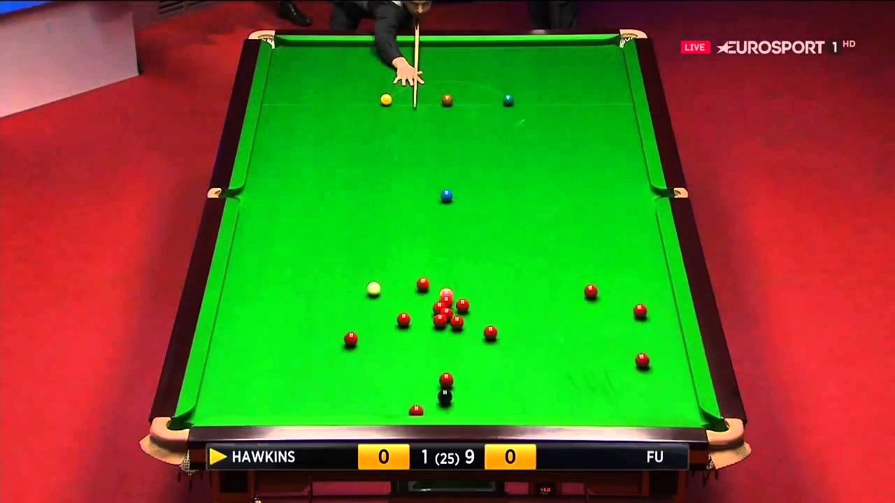 The luckiest snooker break ever- Barry Hawkins WSC 2016 - YouTube