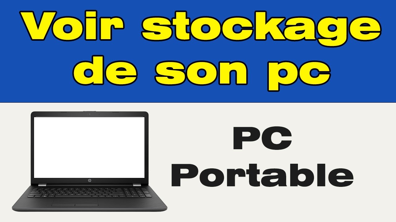 Comment voir le stockage de son pc - YouTube