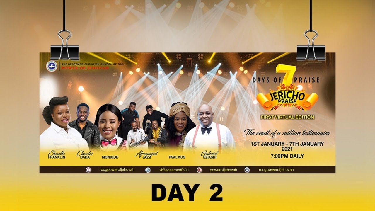 LIVE 𝄞 JERICHO PRAISE 2021 ♪ CHARLES DADA ♪ DAY 2 🎼 02/01/2021 ♬ - YouTube
