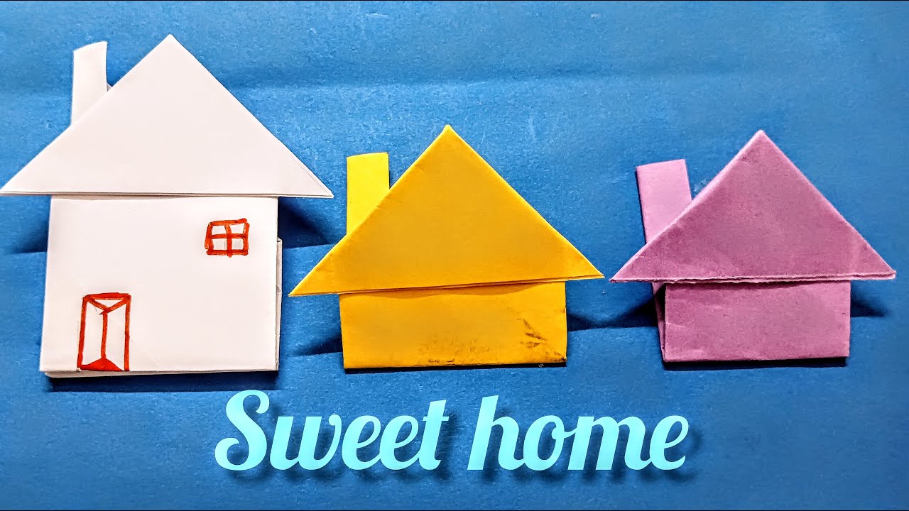 How to make home | paper house | Sweet home | Easy paper craft | DIY ...