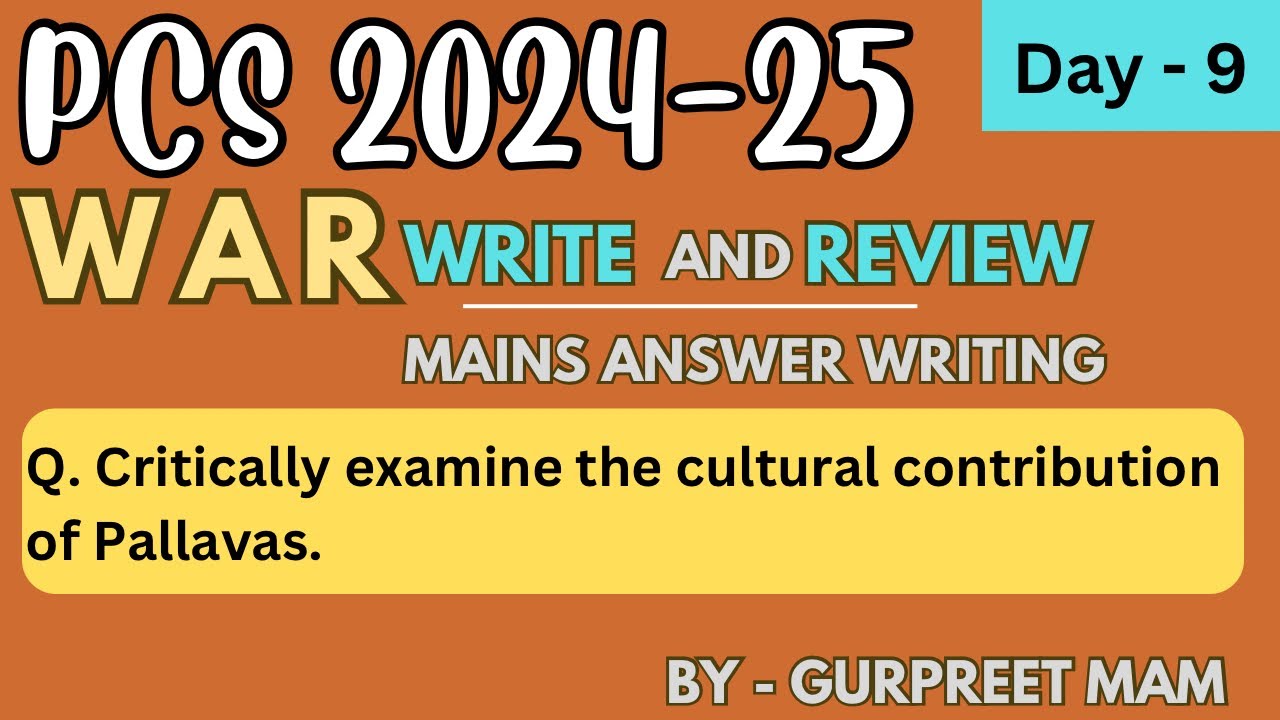 PCS Mains Answer Writing ( Day - 9) - YouTube