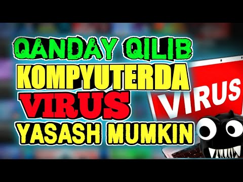 KOMPYUTERDA ODIY BLAKNOT YORDAMIDA VIRUS YASASH//VIRUS YASASH HAQIDA//HACKER
