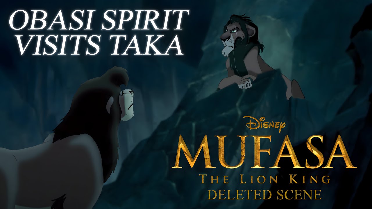 Obasi spirit visits Taka (DELETED SCENE from "Mufasa: The Lion King ...