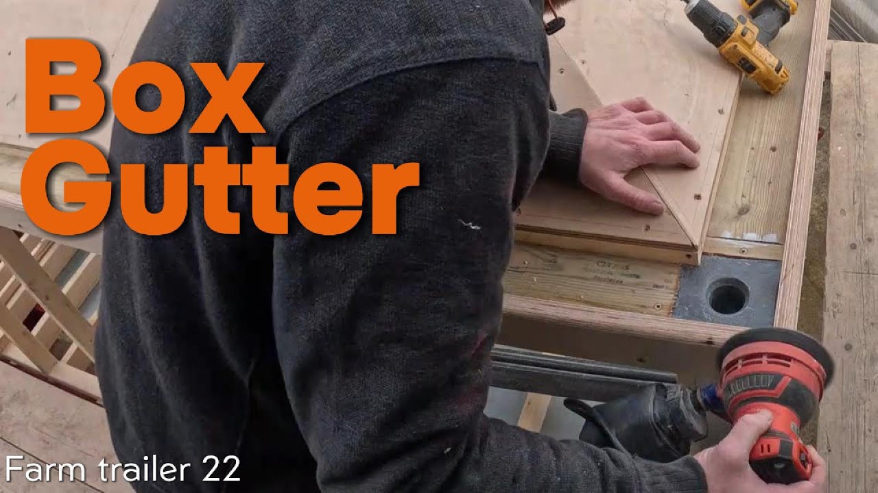 Homemade gutter (DIY) trailer build - YouTube
