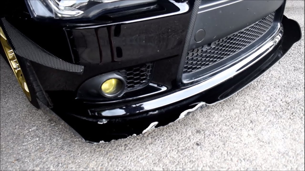 Fixing my broken front splitter! - YouTube