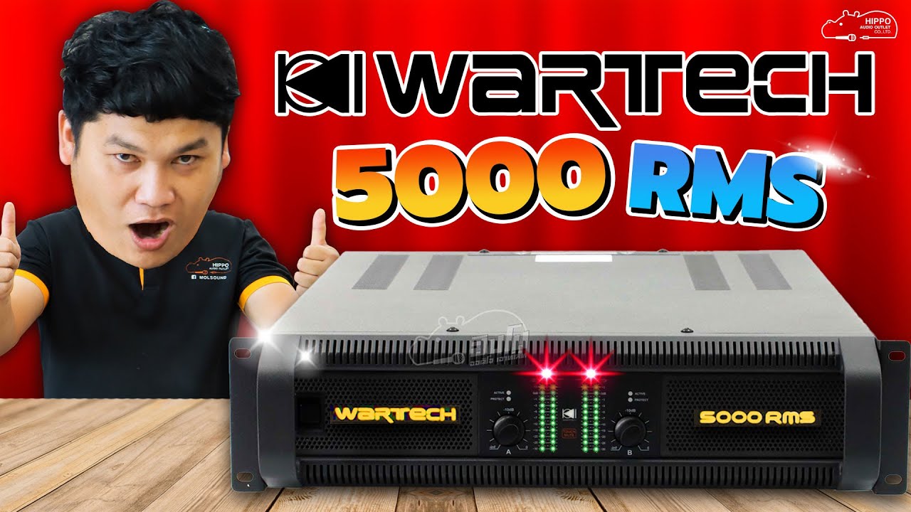 WARTECH 5000 RMS เพาเวอร์เเอมป์ตัวนี้ ไม่ทำให้ผิดหวัง! - YouTube