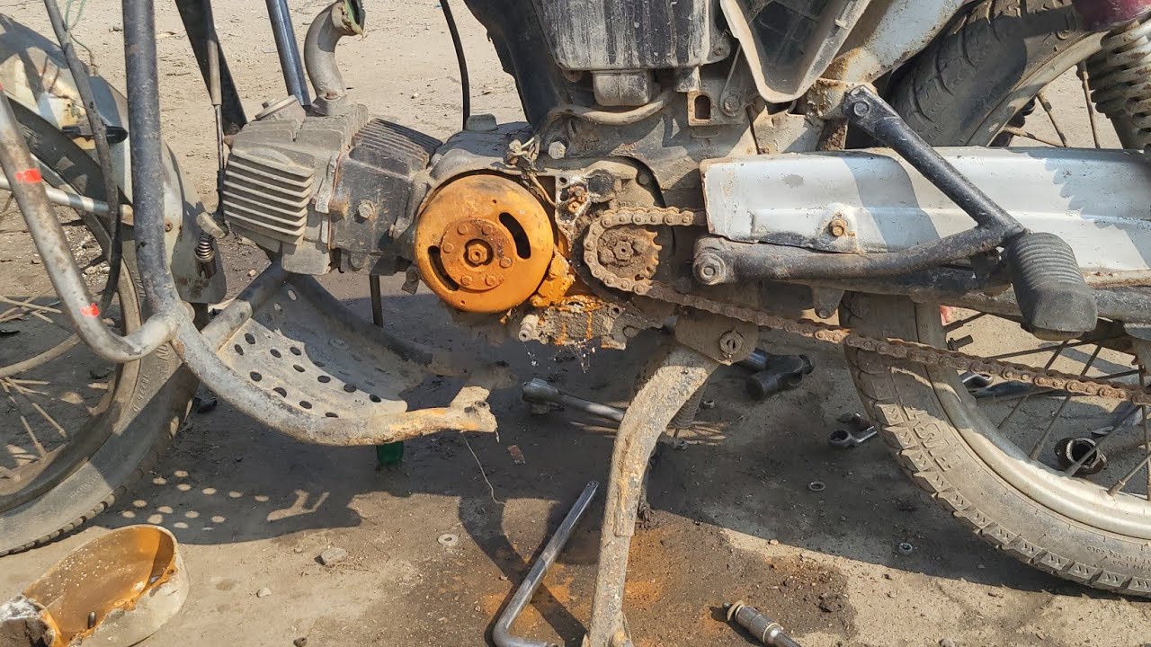 Hero Honda CD 100 SS full engine open - YouTube